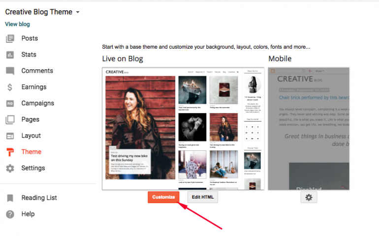 Creative Blogger Template Documentation - OddThemes Blog