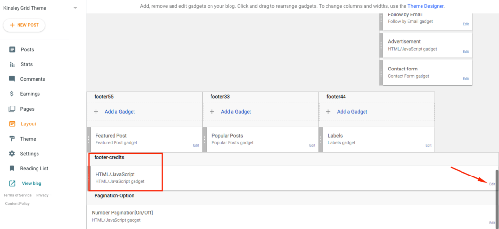 Kinsley Minimal Blogger Theme Documentation - OddThemes Blog